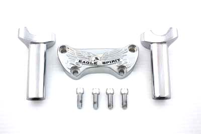 3-3/4 Eagle Spirit Straight Riser Kit Chrome [25-2147] - $59.83 : SMC Cycles